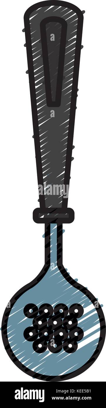 Frying spoon kitchen utensil Stock Vector Image & Art - Alamy