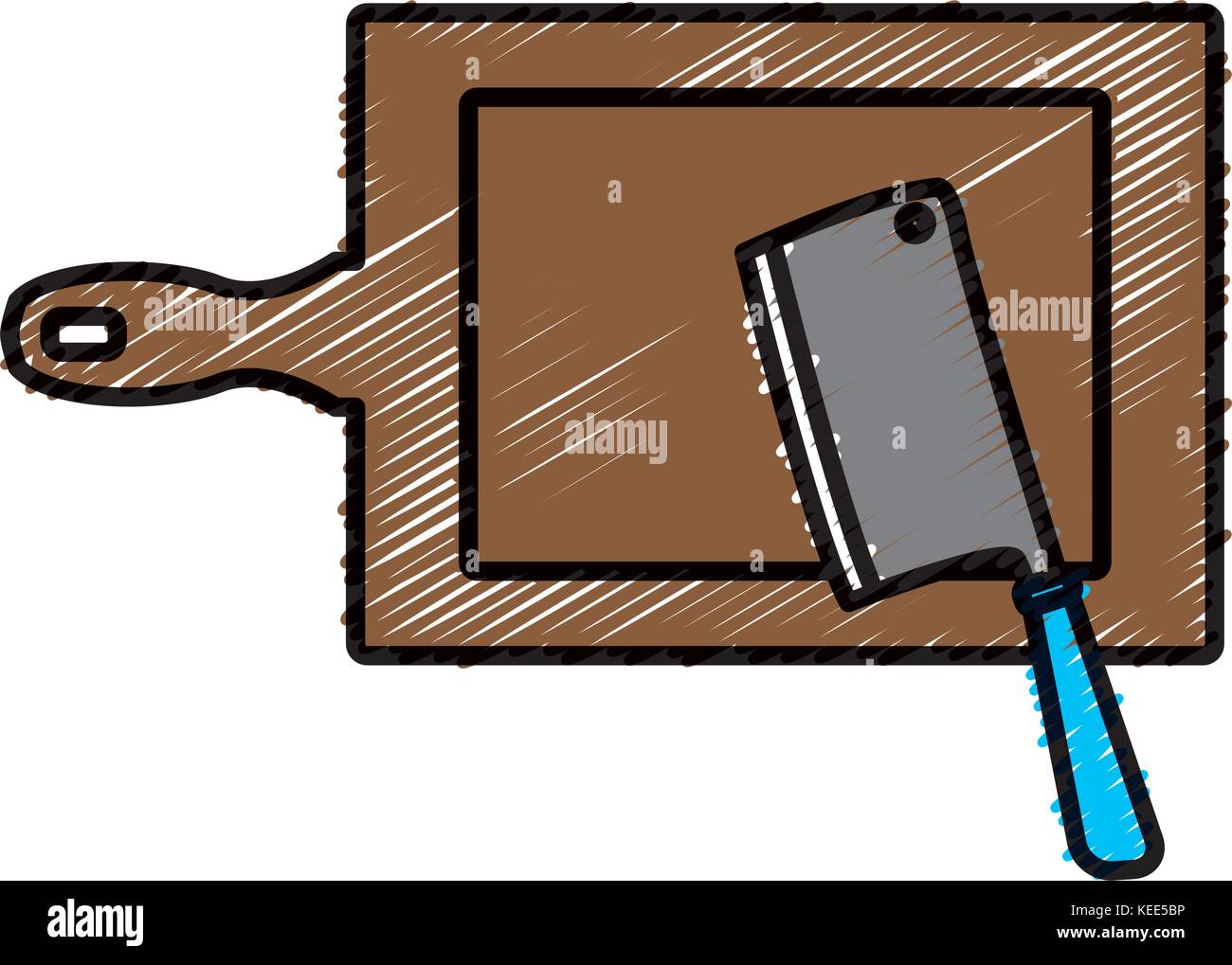 Axe and table kitchen utensils Stock Vector Image & Art - Alamy