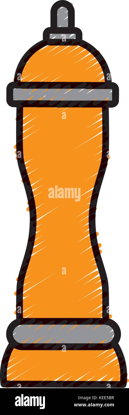 Wooden pepper pot Stock Vector Image & Art - Alamy