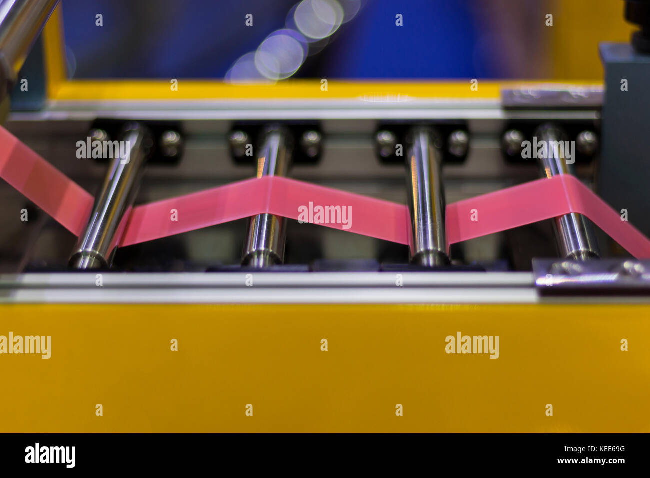 Film blowing machine ; side view Stock Photo - Alamy