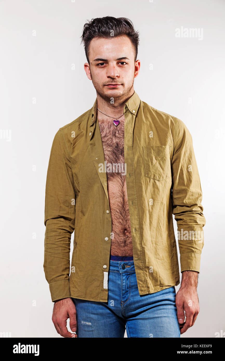 Man on white background Stock Photo - Alamy