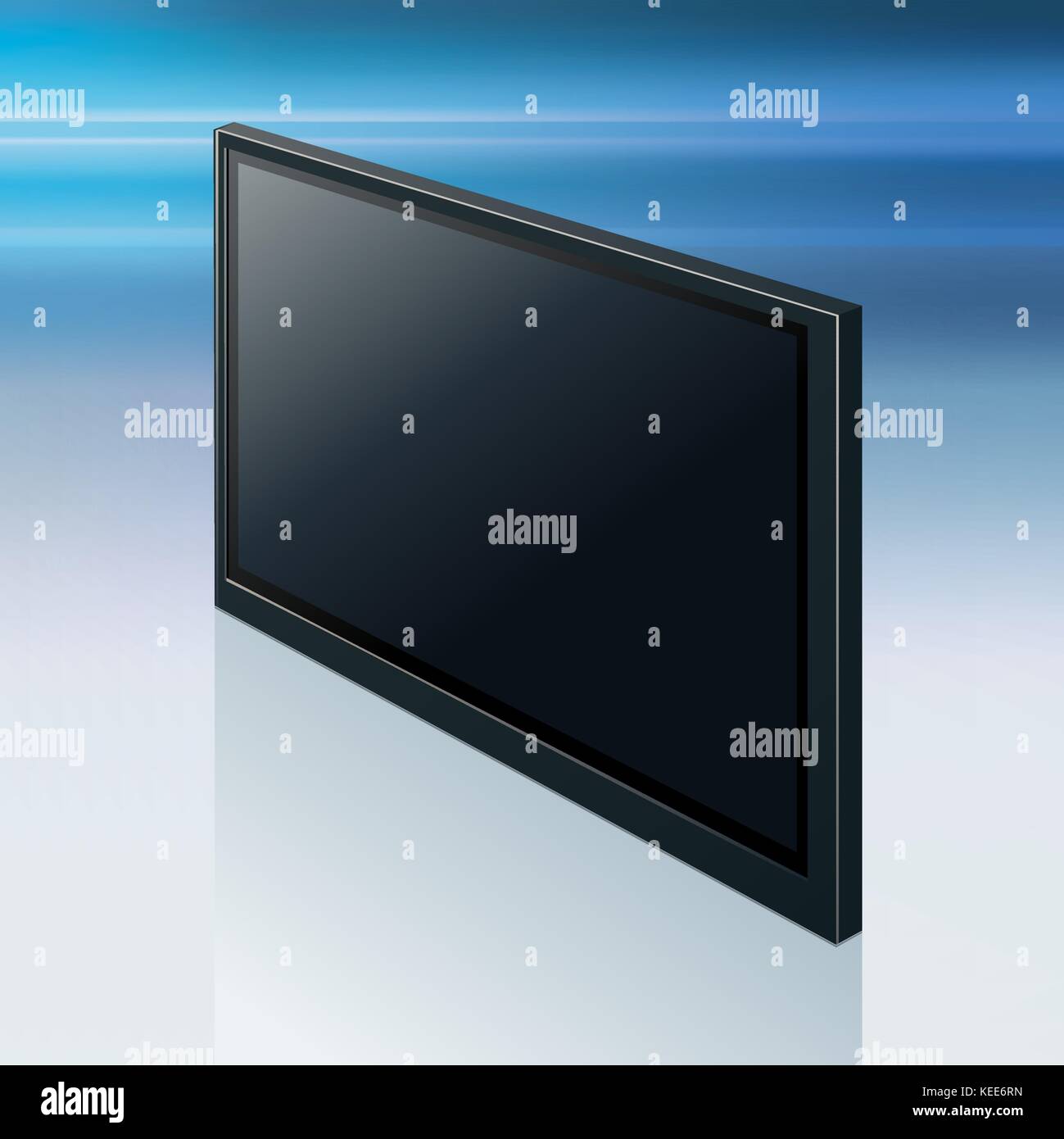 Realistic TV screen. Modern stylish lcd panel, led type Stock Vector ...