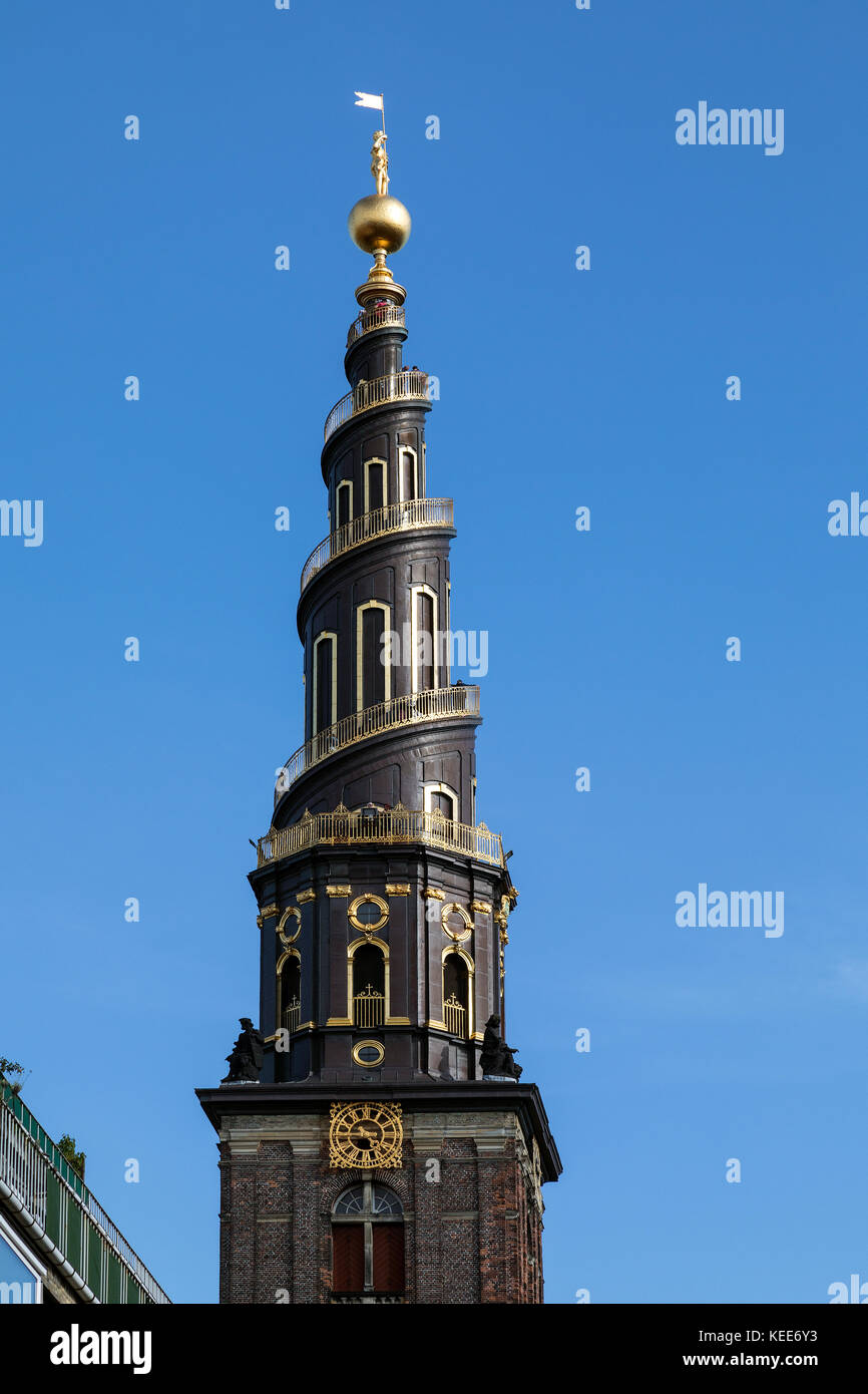 Copenhagen - Denmark. The Church of Our Saviour is a baroque church ...