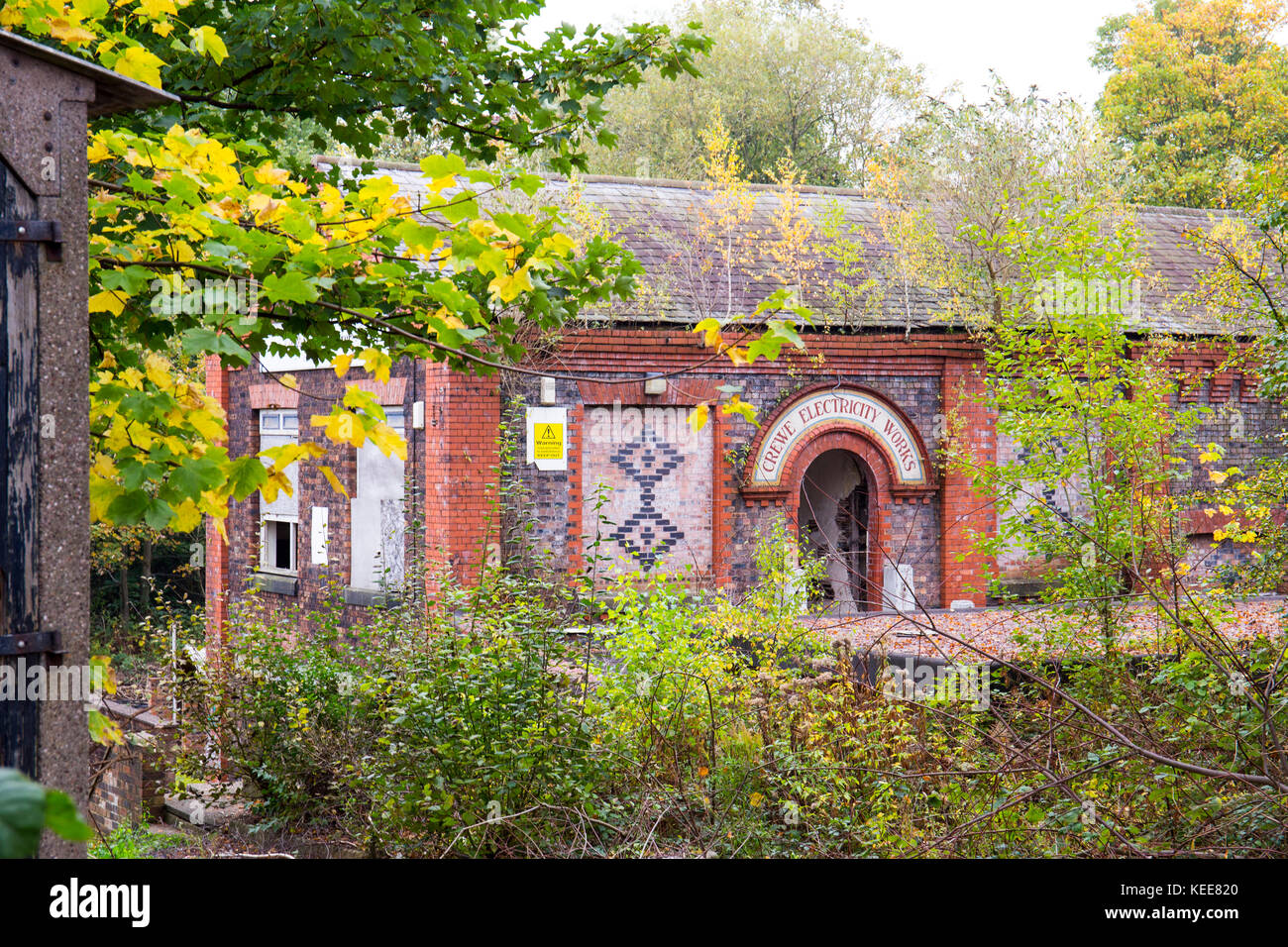Crewe Electricity Works building, disused, in Crewe Cheshire UK Stock ...