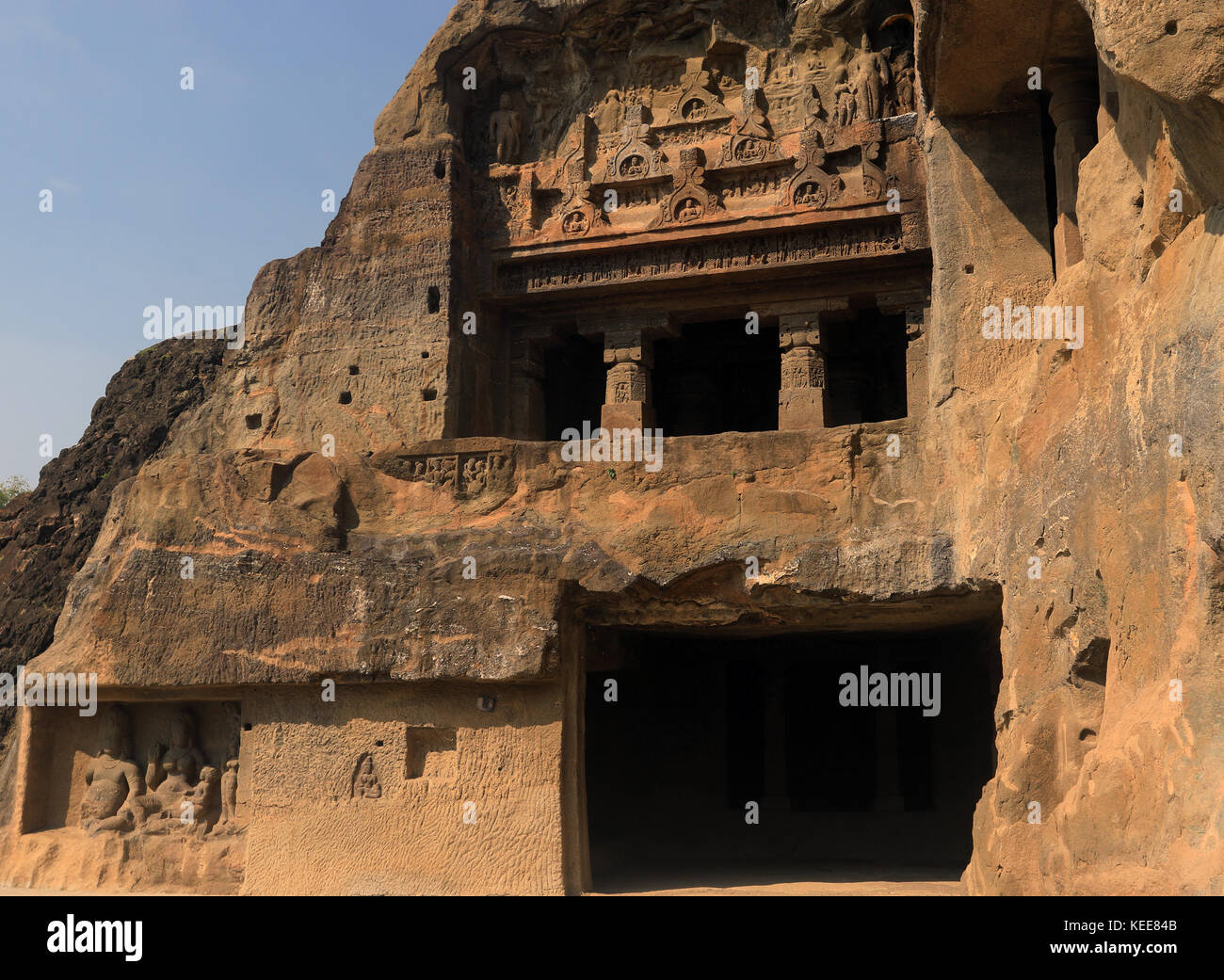 Ellora cave temples Stock Photo - Alamy