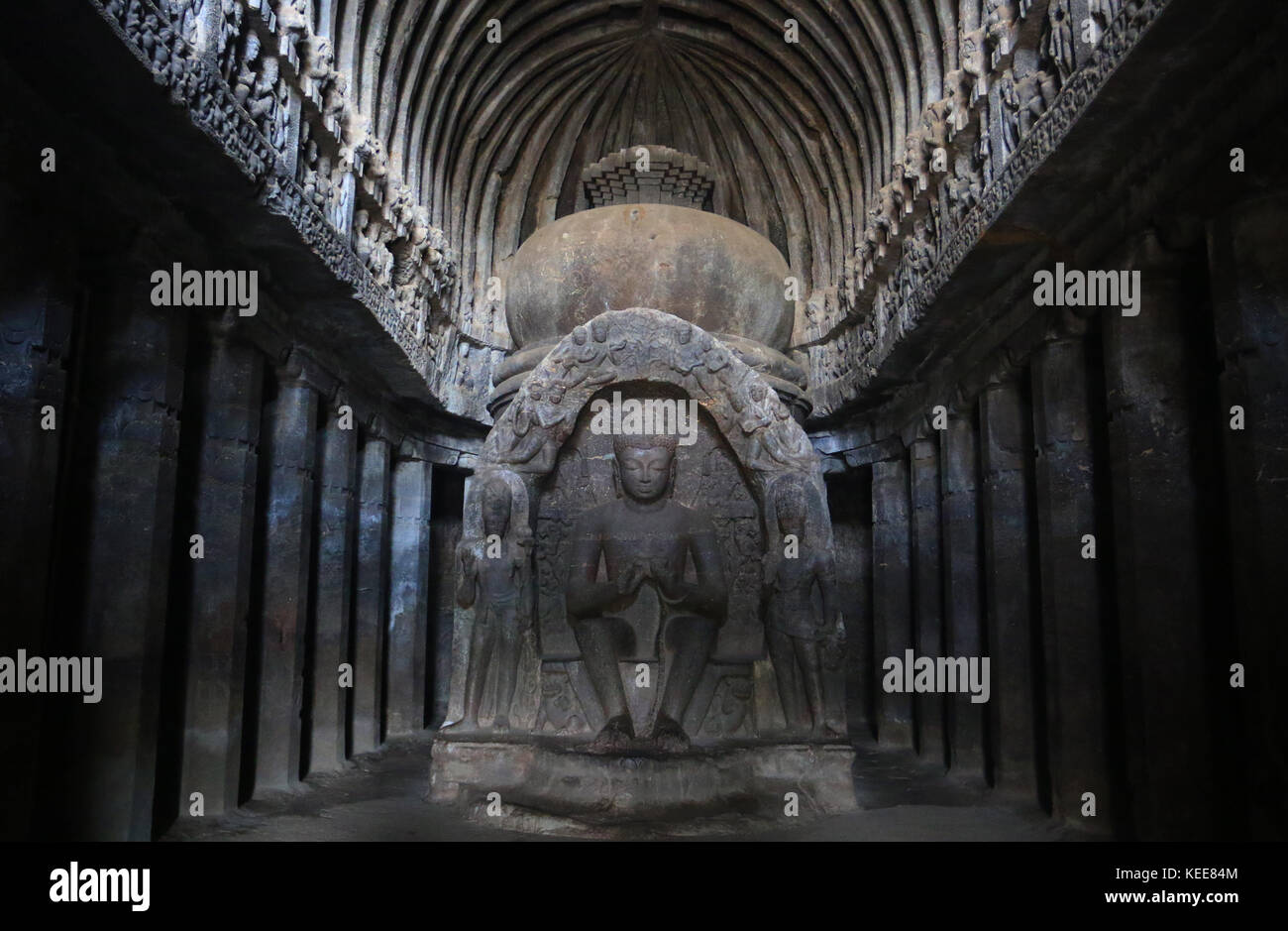 Ellora cave temples Stock Photo - Alamy
