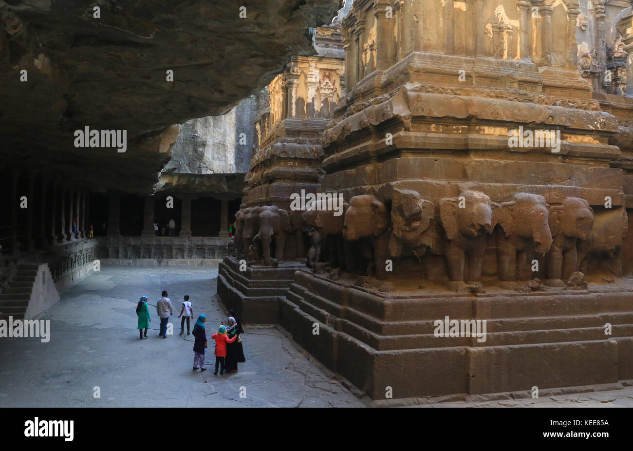 Ellora caves kailasa temple hi-res stock photography and images - Alamy
