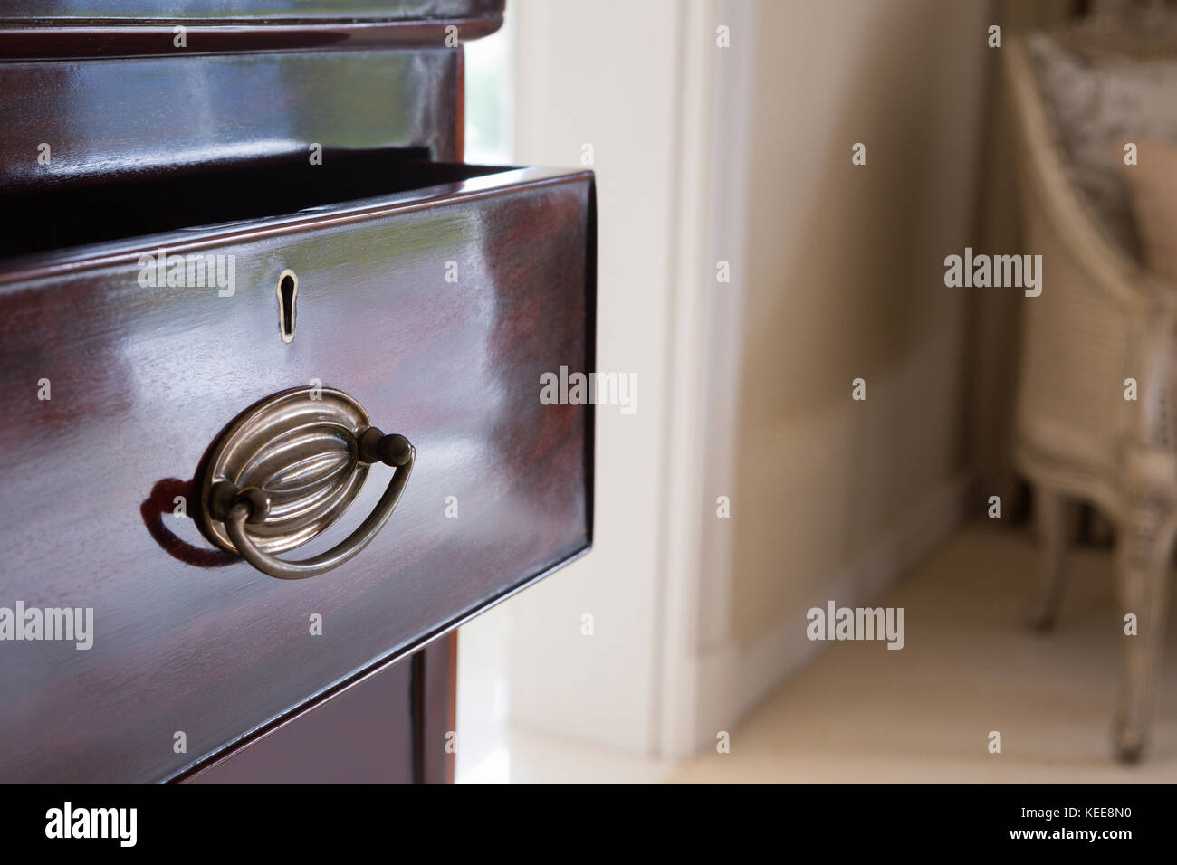 Close-up of drawer at home Stock Photo - Alamy