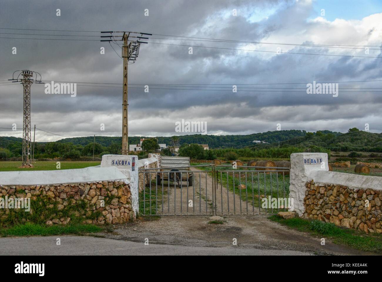 minorca countryside view Stock Photo - Alamy