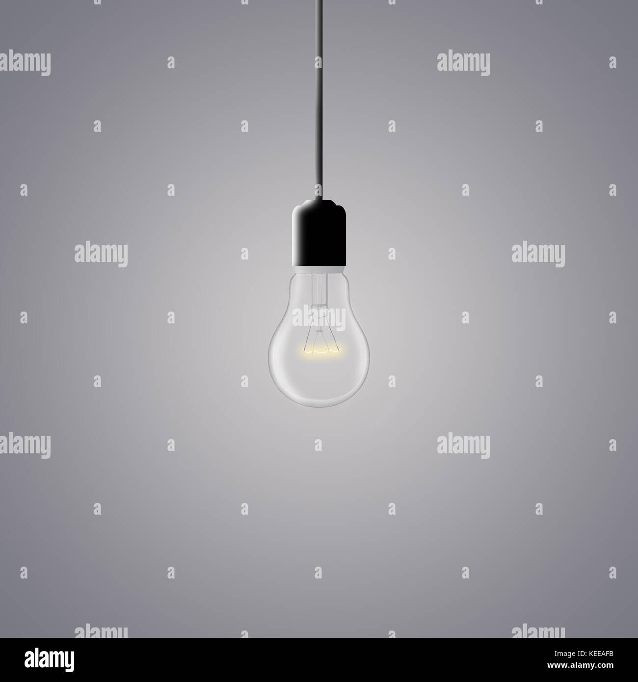 Glowing electrical light bulb hi-res stock photography and images - Alamy