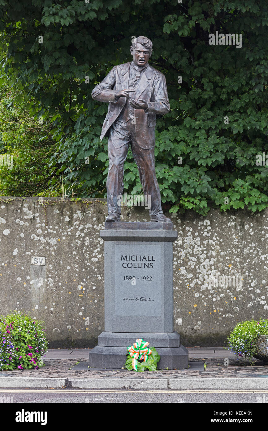 Monument to Michael Collins, 1890-1922, Irish soldier and politician ...