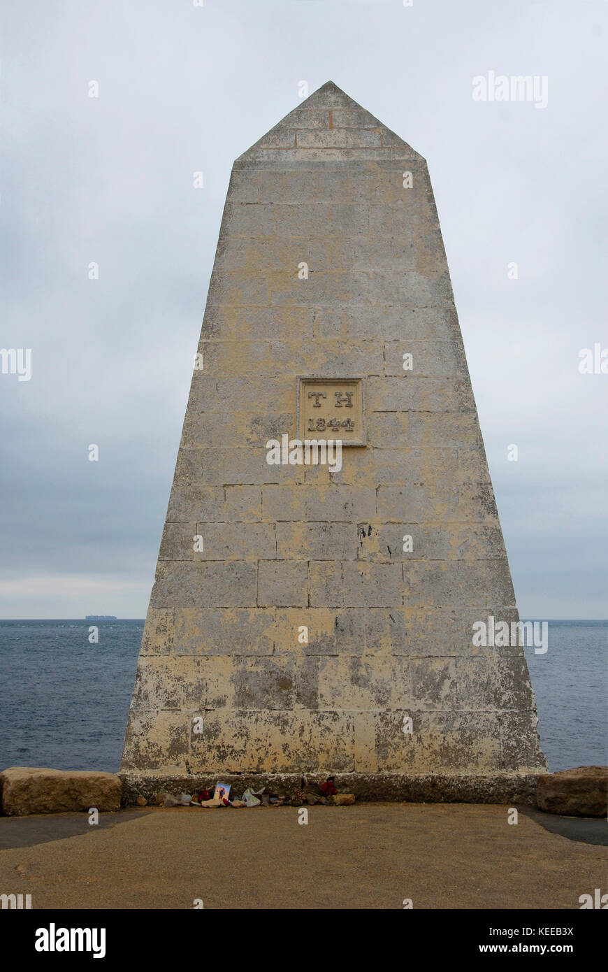 Trinity House obelisk, Portland Bill, Dorset, England Stock Photo - Alamy