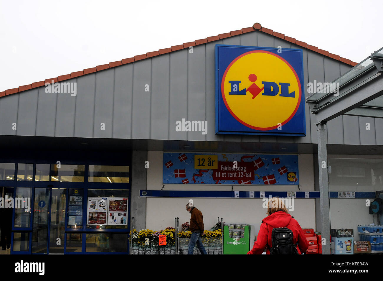Copenhagen /Denmark - 20.October 2017. German grocery chain Lidl in ...
