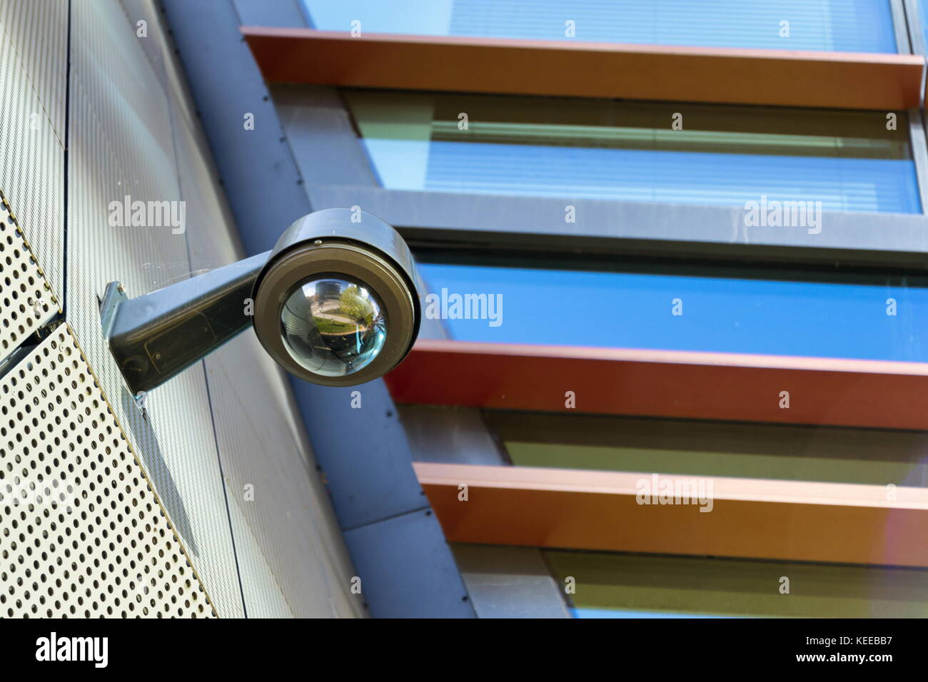 Security cctv camera sign attached hi-res stock photography and images ...