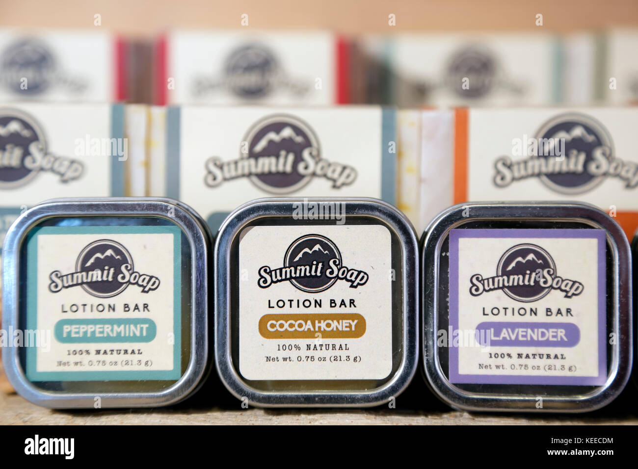 Display of Summit Soap products, Local Market Grocery Store ...