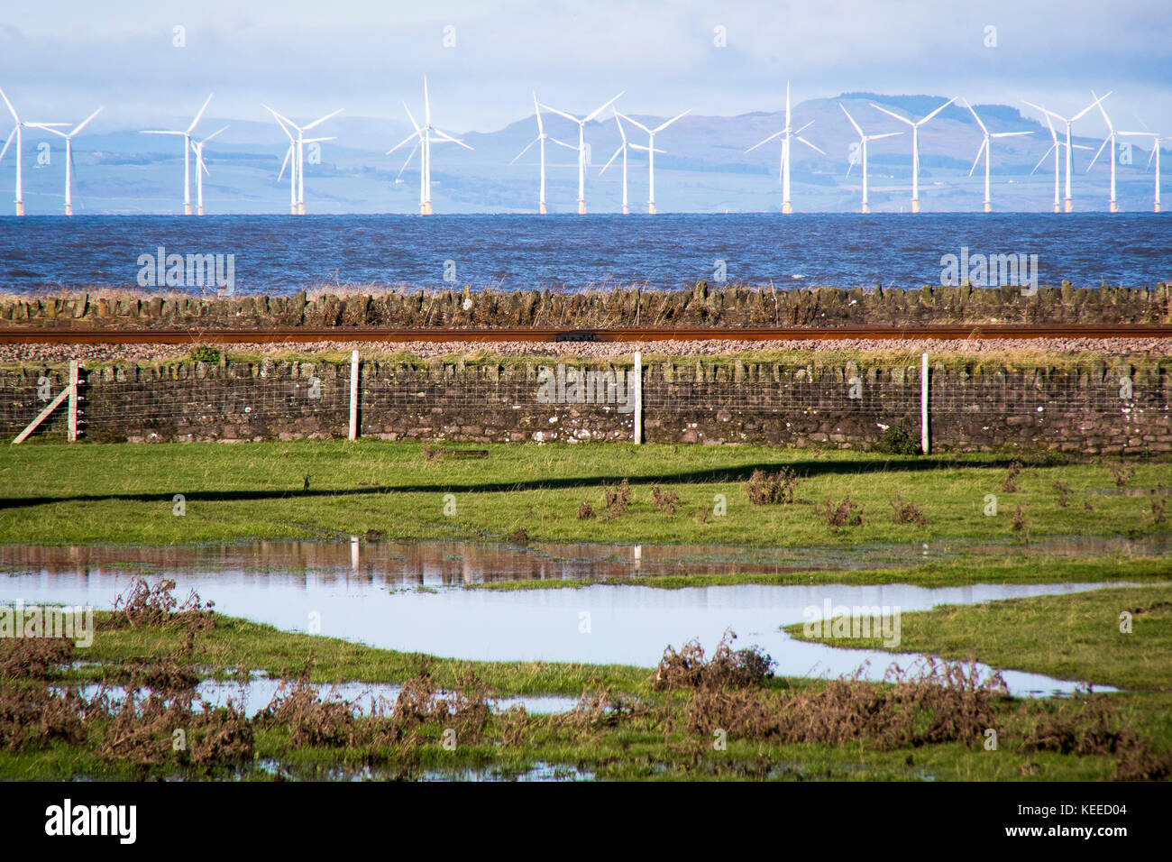 Stock Photo - Robin Rigg East and West Wind Farms are the first ...