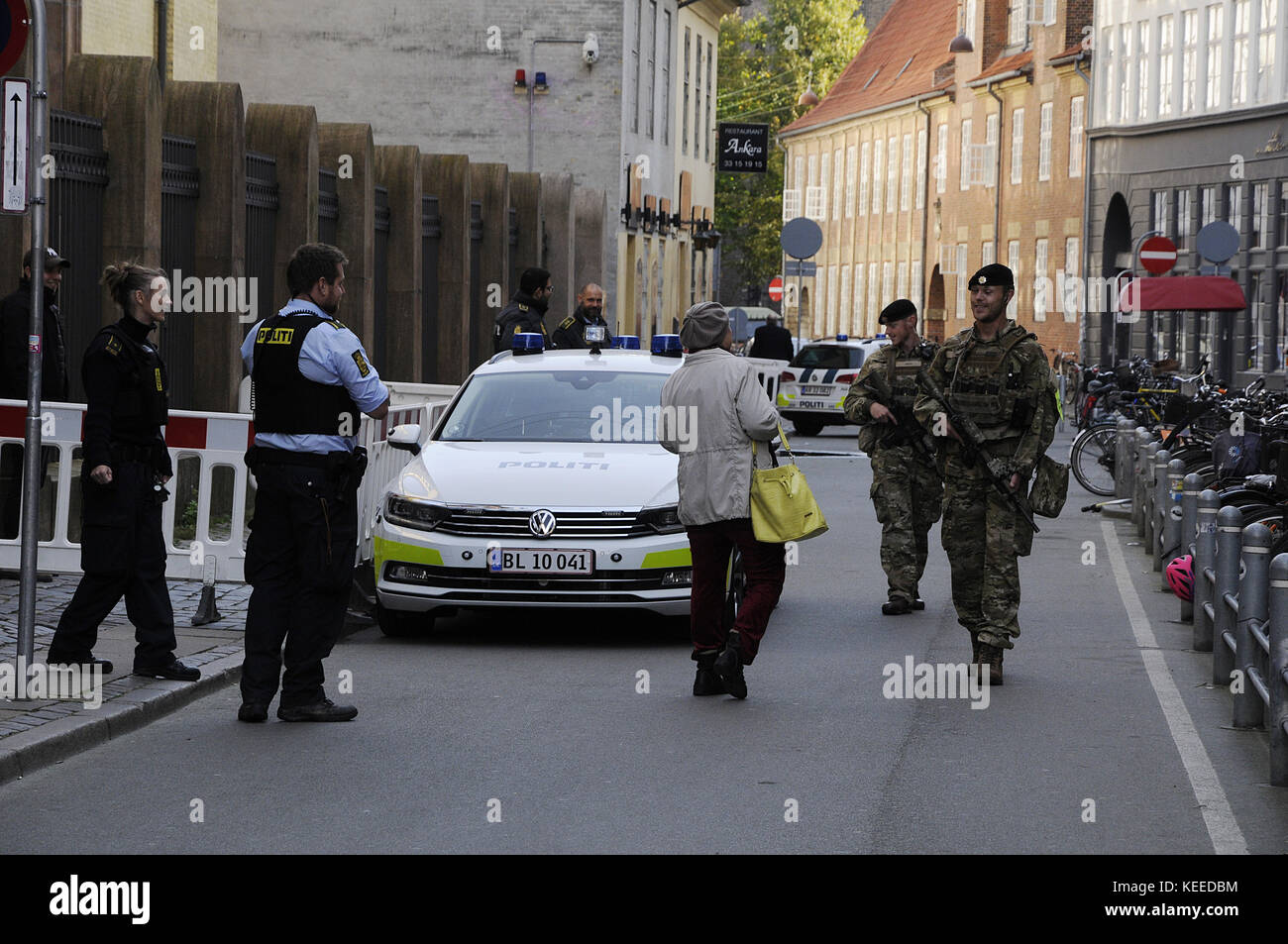 Copenhagen /Denmark - 30..September. 2017. Security uniform has changed ...