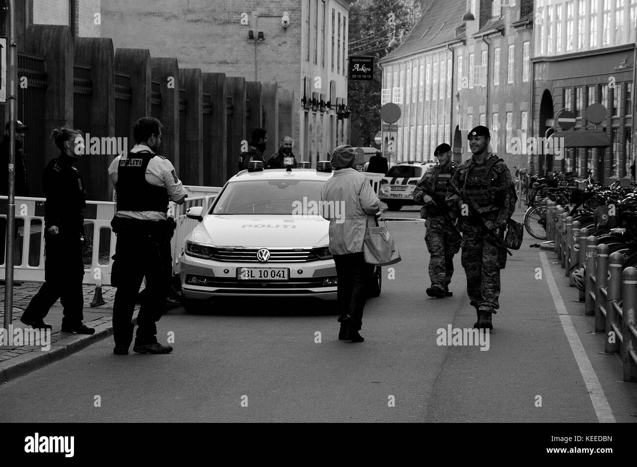 Copenhagen /Denmark - 30..September. 2017. Security uniform has changed ...
