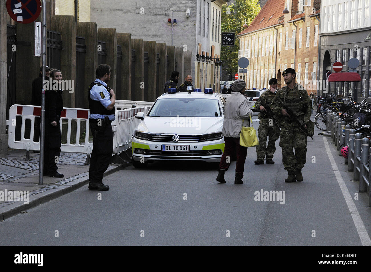 Copenhagen /Denmark - 30..September. 2017. Security uniform has changed ...