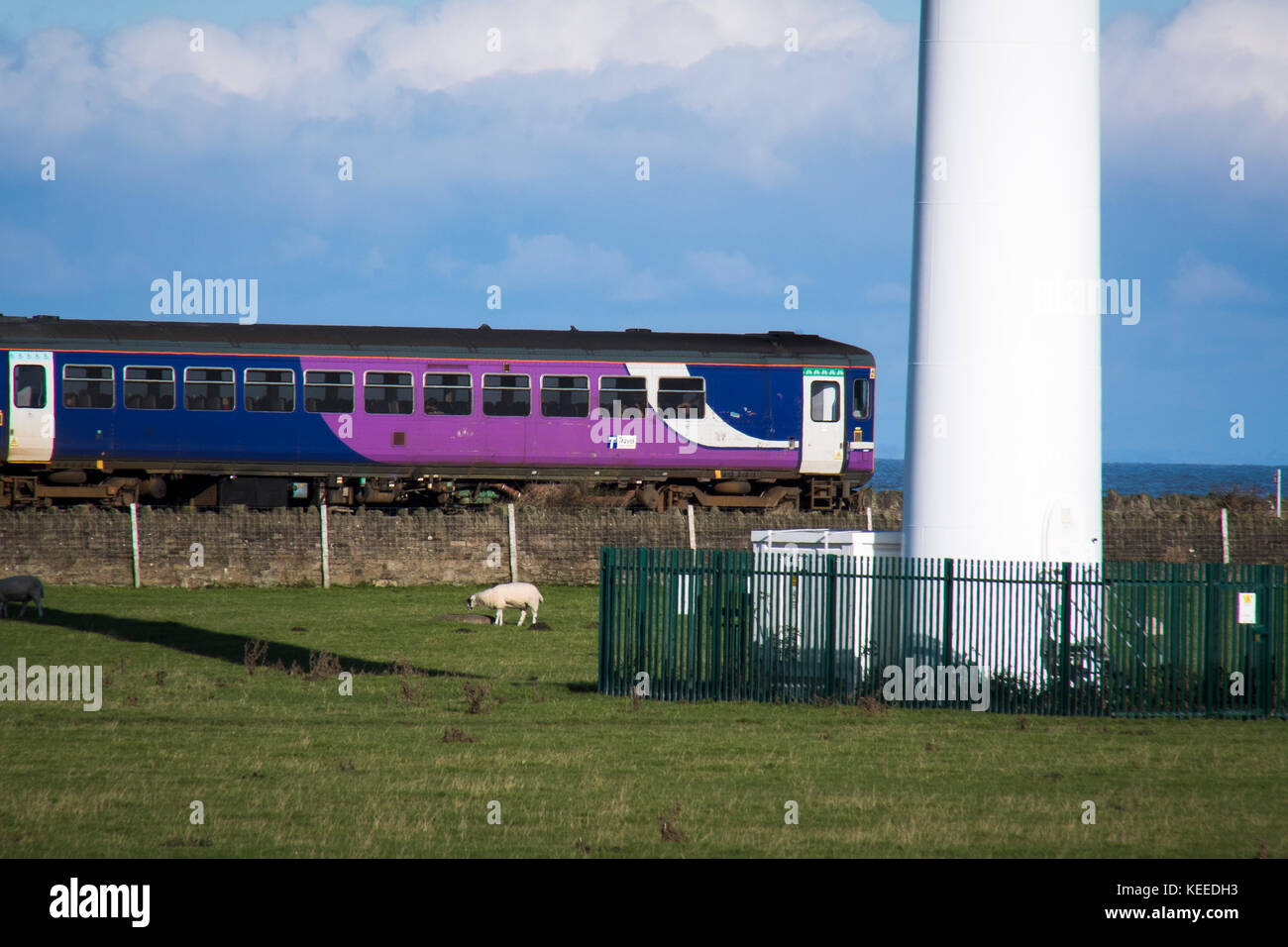Wind farm robin rigg offshore hi-res stock photography and images - Alamy