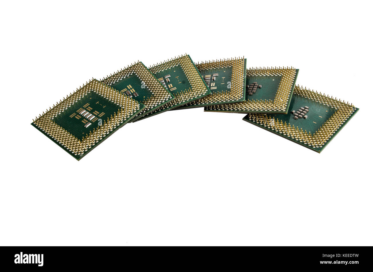 Central Processing Unit CPU isolated on white background Stock Photo ...