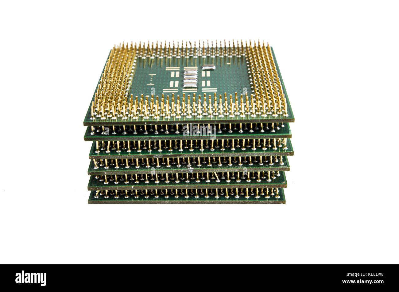 Central Processing Unit CPU isolated on white background Stock Photo ...