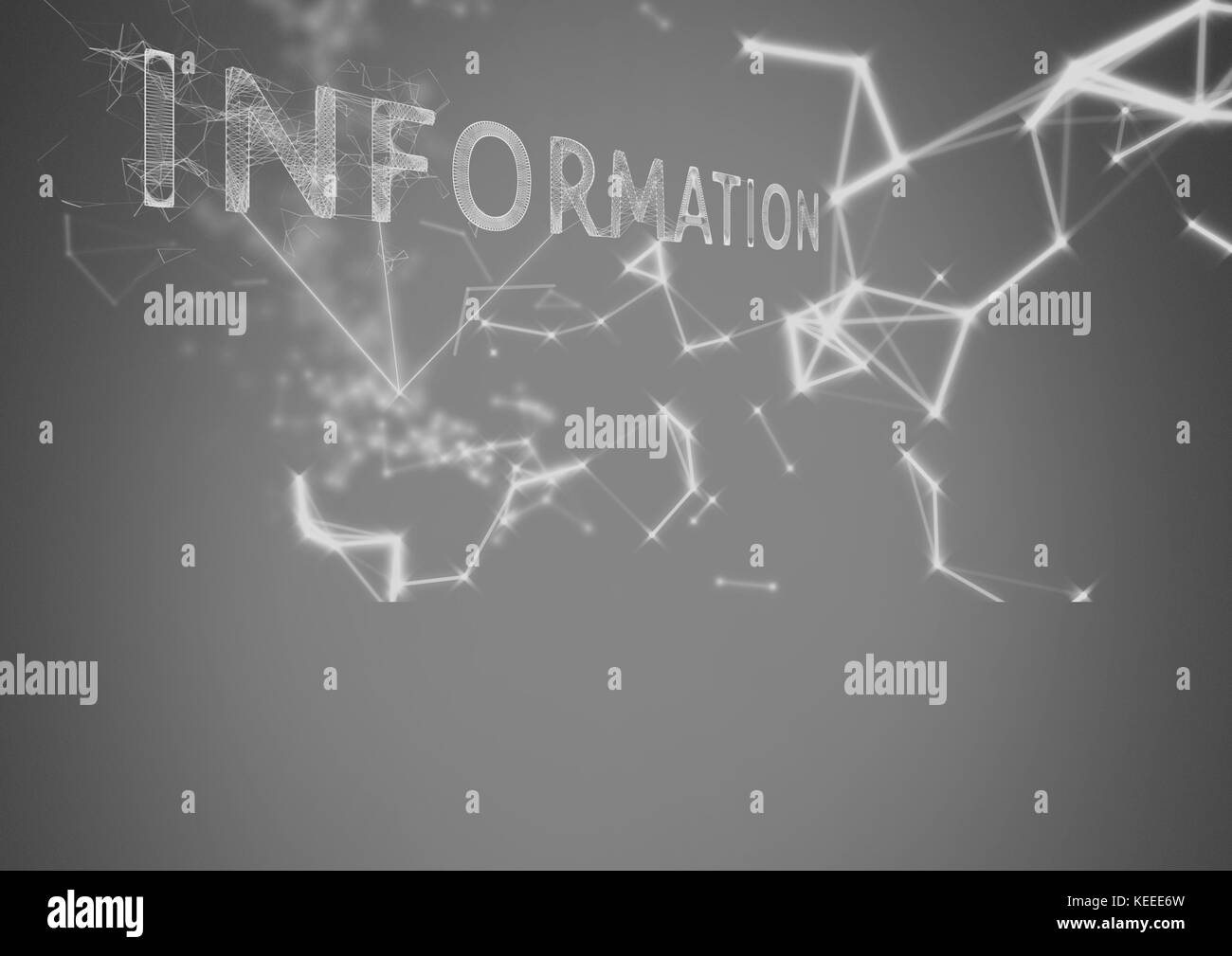 Digital composite of Grey background with information technology ...