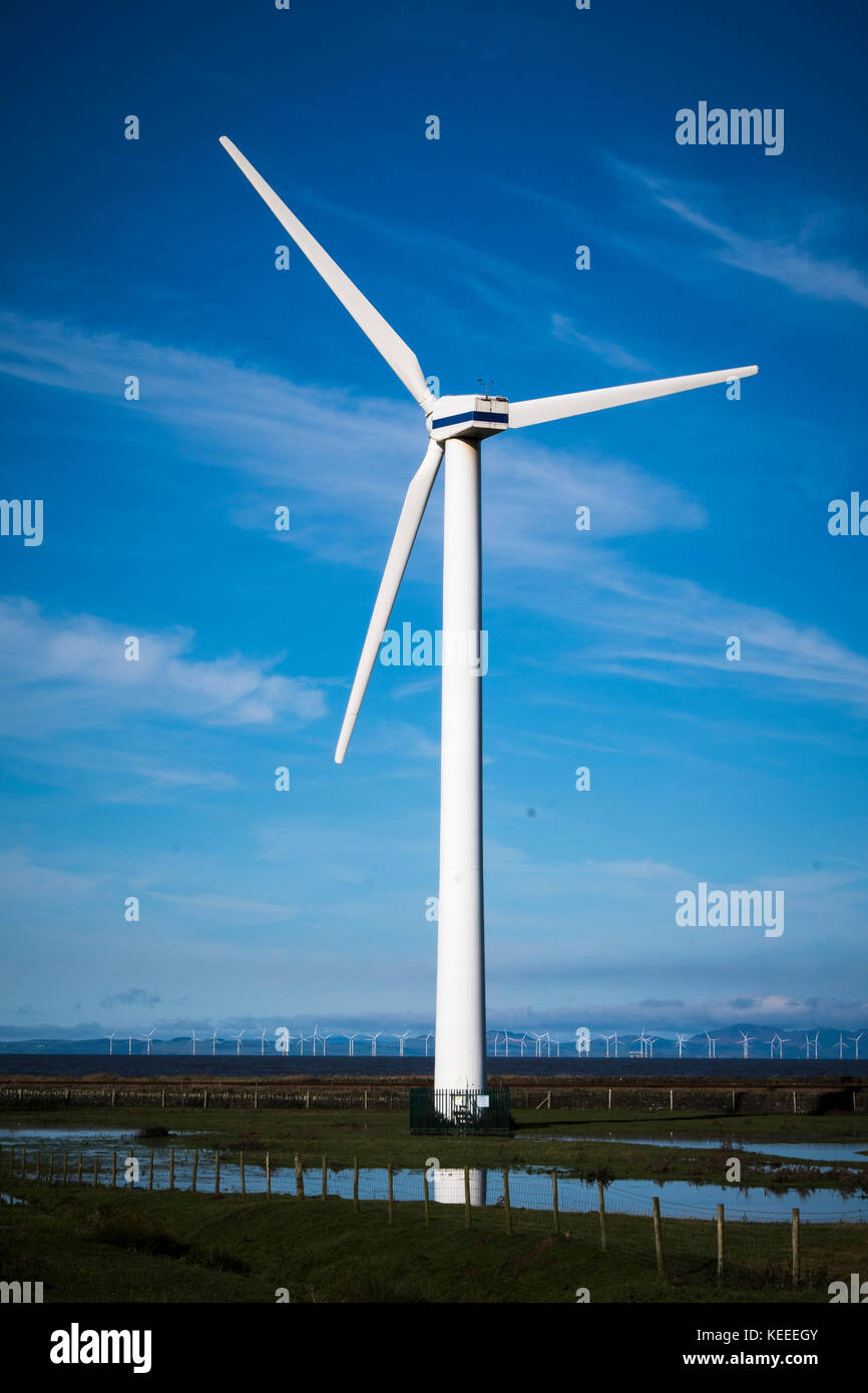 Stock Photo - Robin Rigg East and West Wind Farms are the first ...