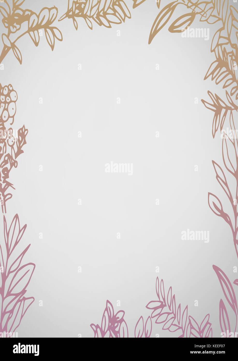 Digital composite of Grey background with nature patterns Stock Photo ...