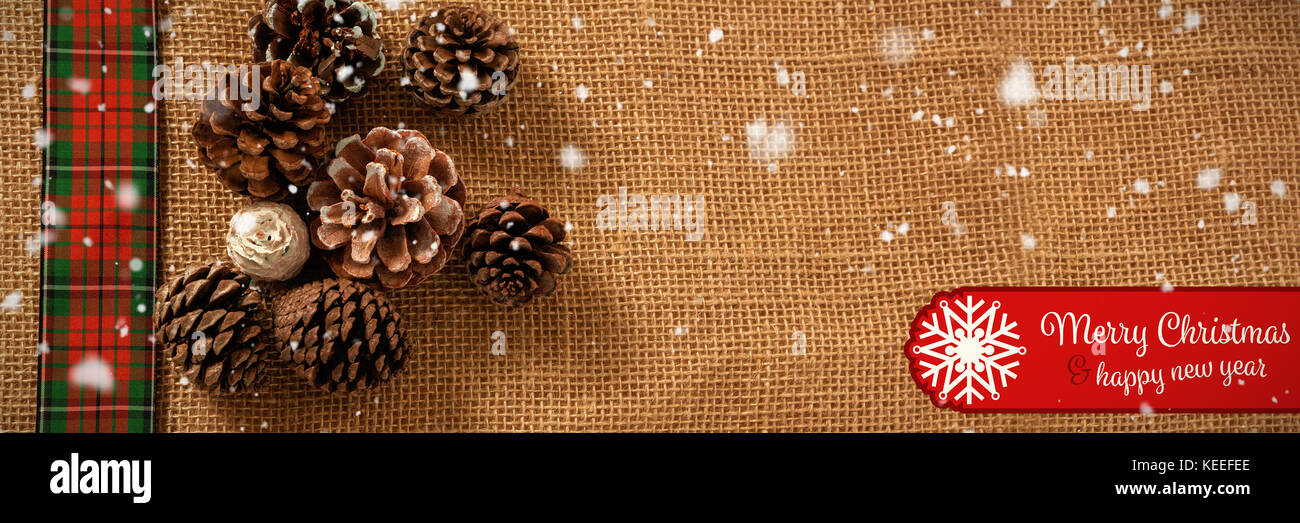Christmas message on wooden background Stock Photo - Alamy