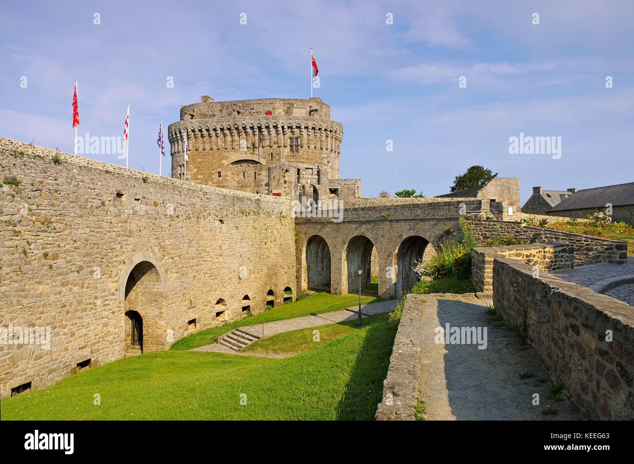 castle of Dinan in Brittany, France Stock Photo - Alamy