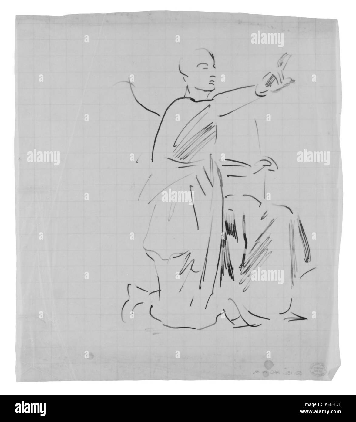 Angel, Study for Annunciation MET ap50.130.140gg Stock Photo - Alamy