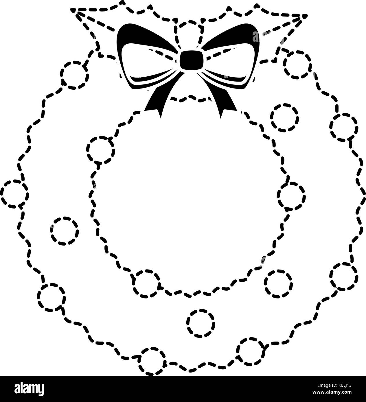 merry christmas wreath crown Stock Vector Image & Art - Alamy