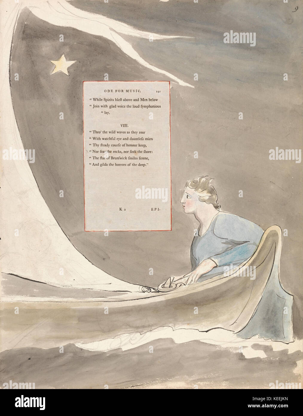 William Blake The Poems of Thomas Gray, Design 101, Ode for Music Stock ...