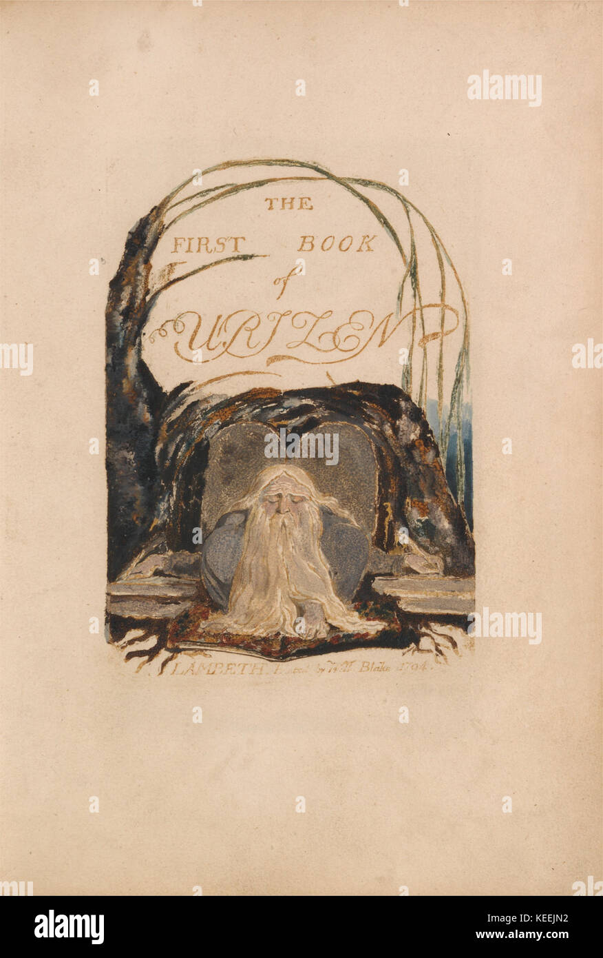 William Blake The First Book of Urizen, Plate 1, The First Book of ...