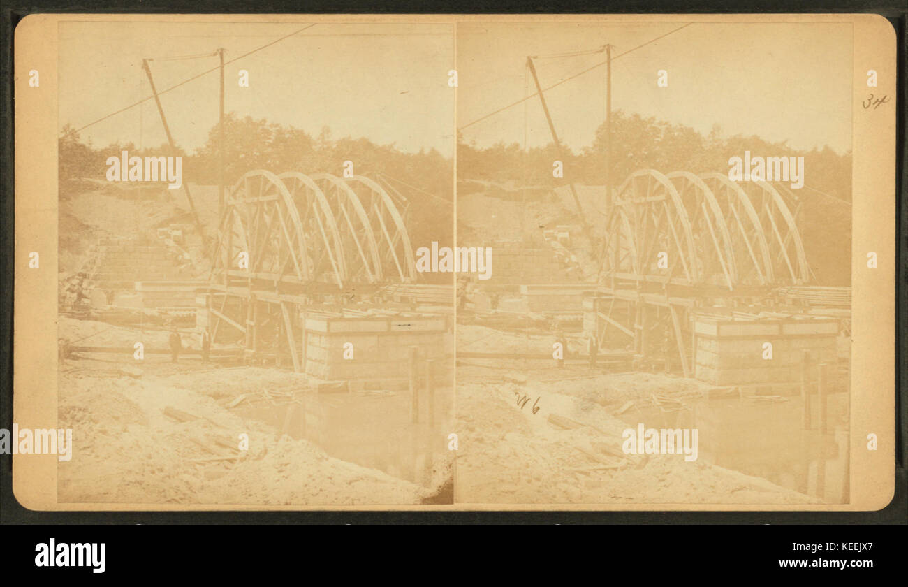Boston water works, Sudbury River Conduit, 1876, Section 10, Waban ...
