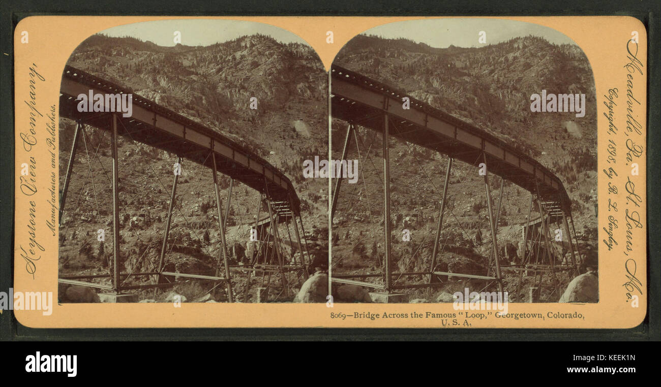 Bridge across the famous Loop , Georgetown, Colorado, U.S.A, from ...