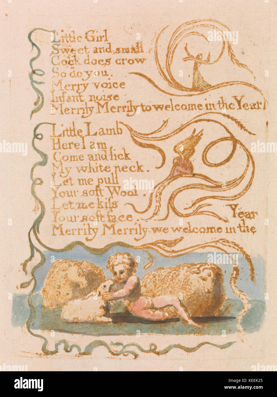 William blake songs innocence plate hi-res stock photography and images ...