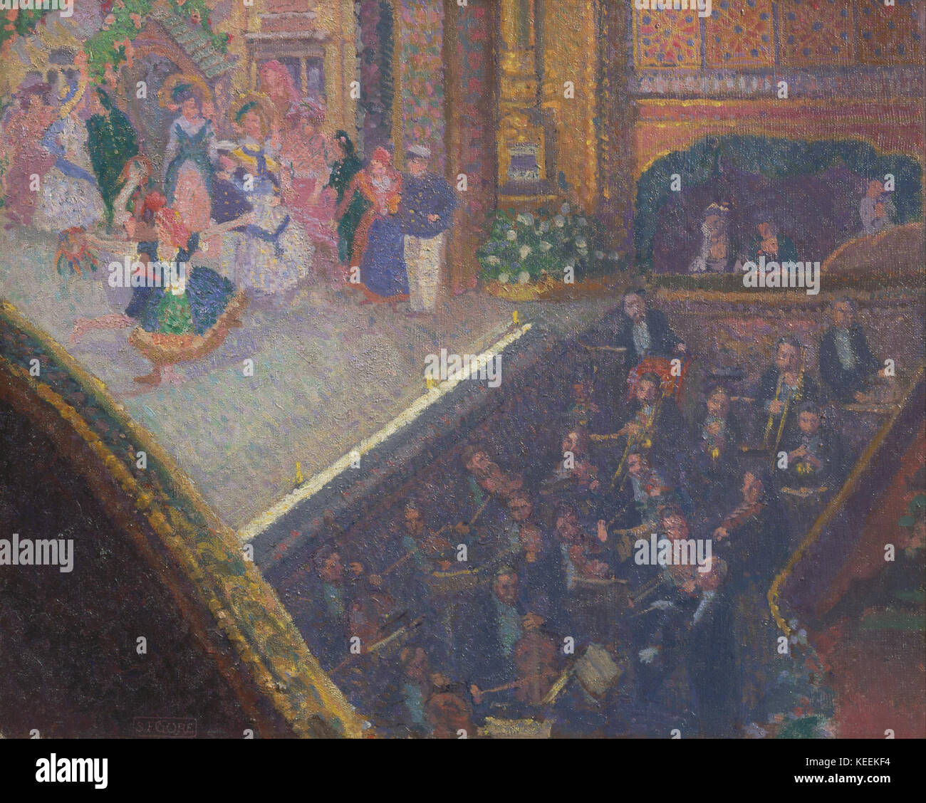 Spencer Frederick Gore Ballet Scene from On the Sands Stock Photo - Alamy