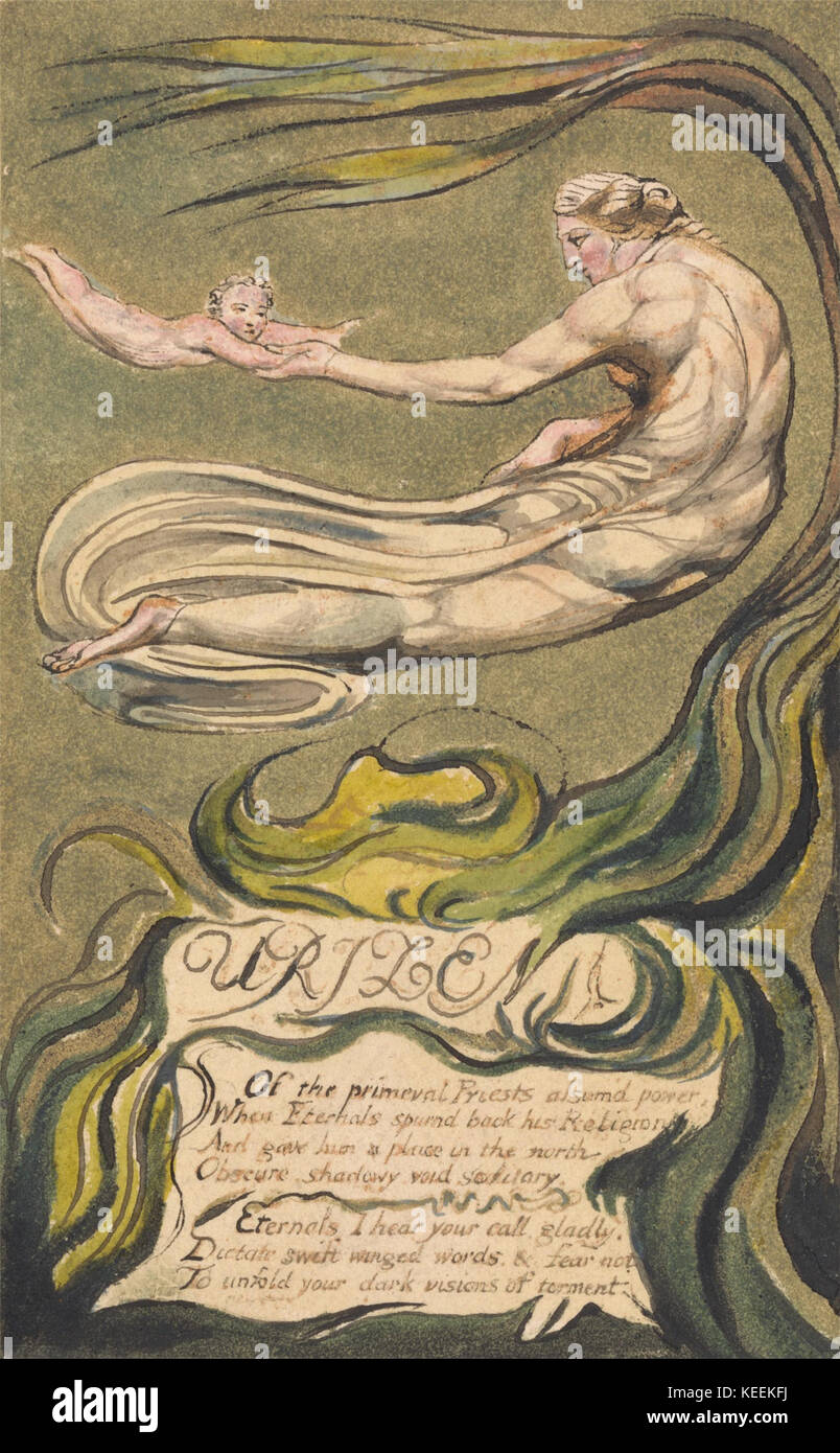 William Blake The First Book of Urizen, Plate 2(b), Preludium (Bentley ...