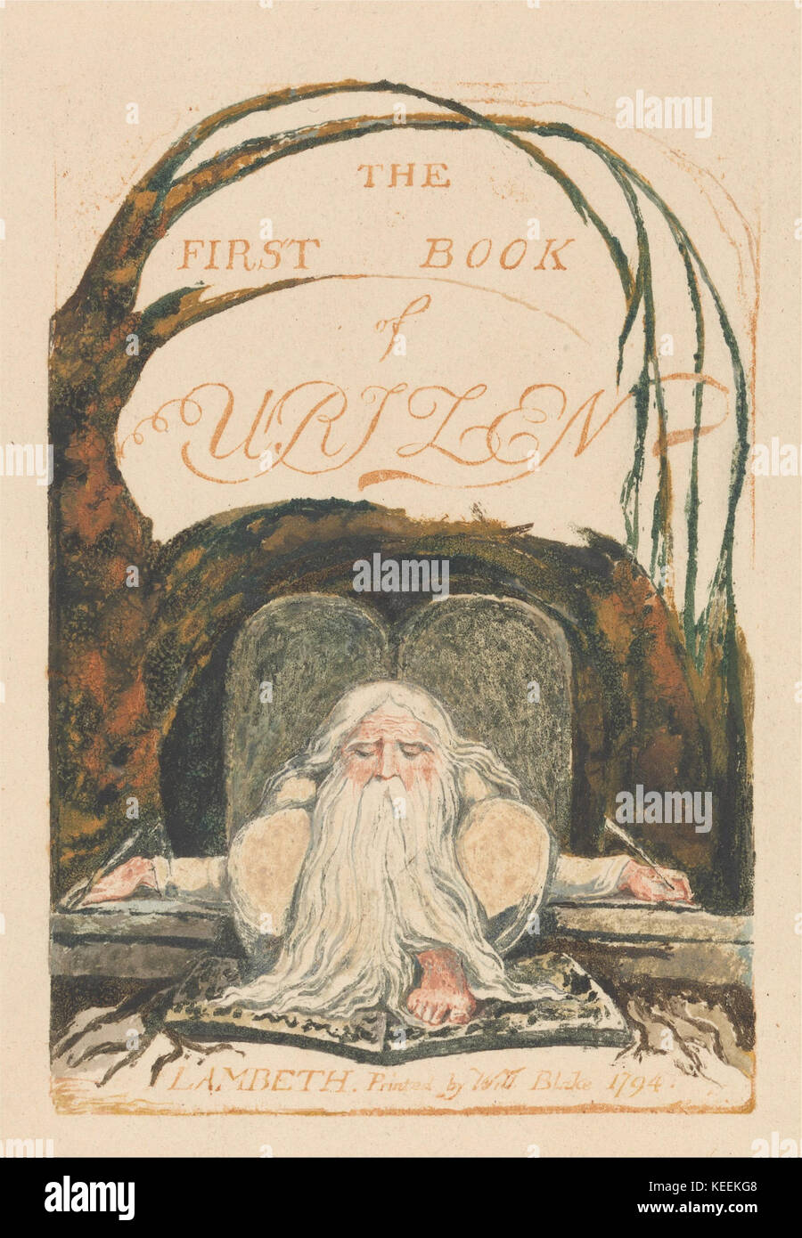 William Blake The First Book of Urizen, Plate 1, The First Book of ...