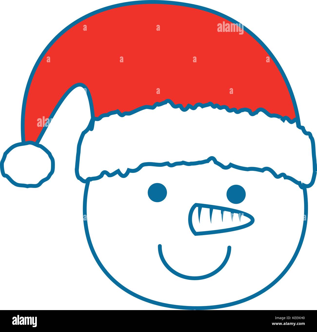 cute snowman head character icon Stock Vector Image & Art - Alamy