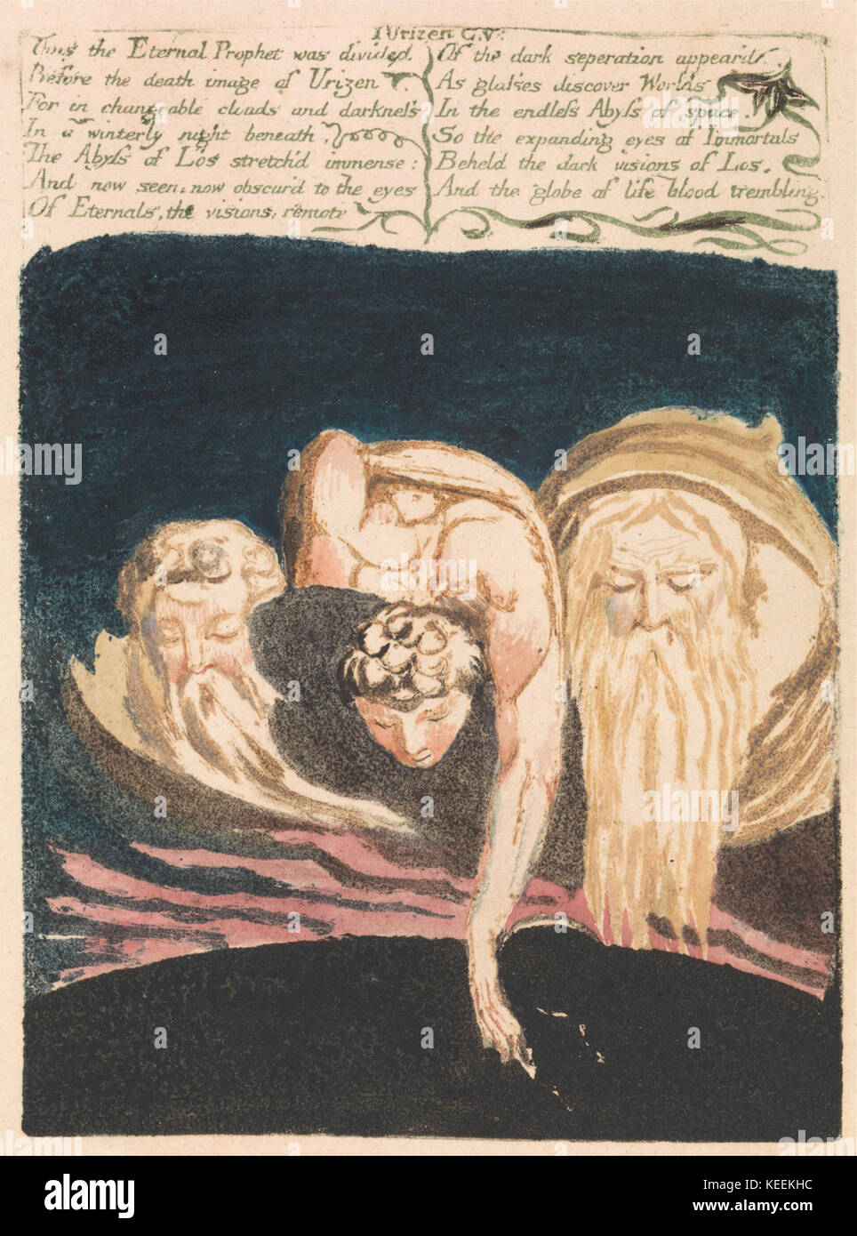 William Blake The First Book of Urizen, Plate 13, Thus the Eternal ...