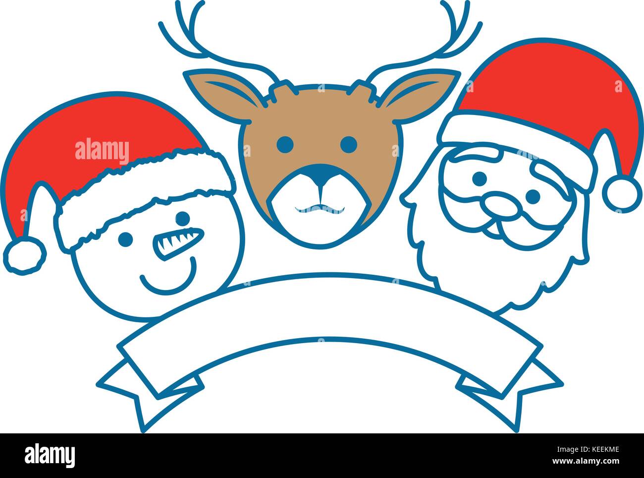 group of Christmas characters Stock Vector Image & Art - Alamy