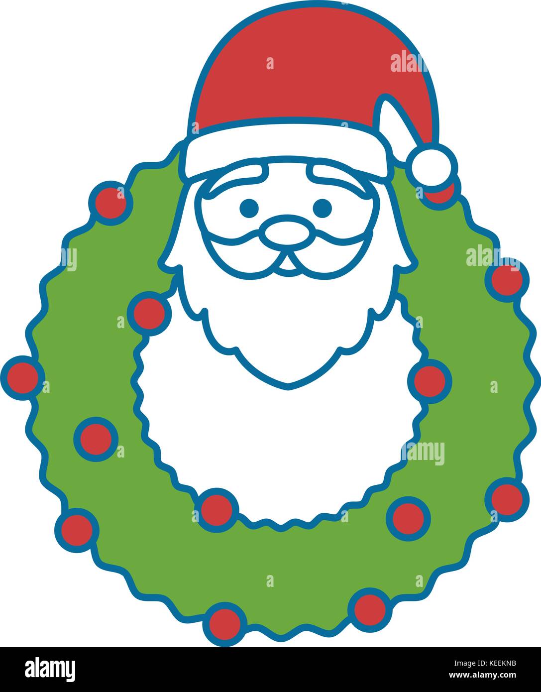 crown with cute santa claus character Stock Vector Image & Art - Alamy