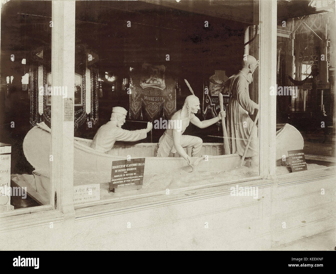 Discovery of St. Anthony Falls butter sculpture on display in the ...