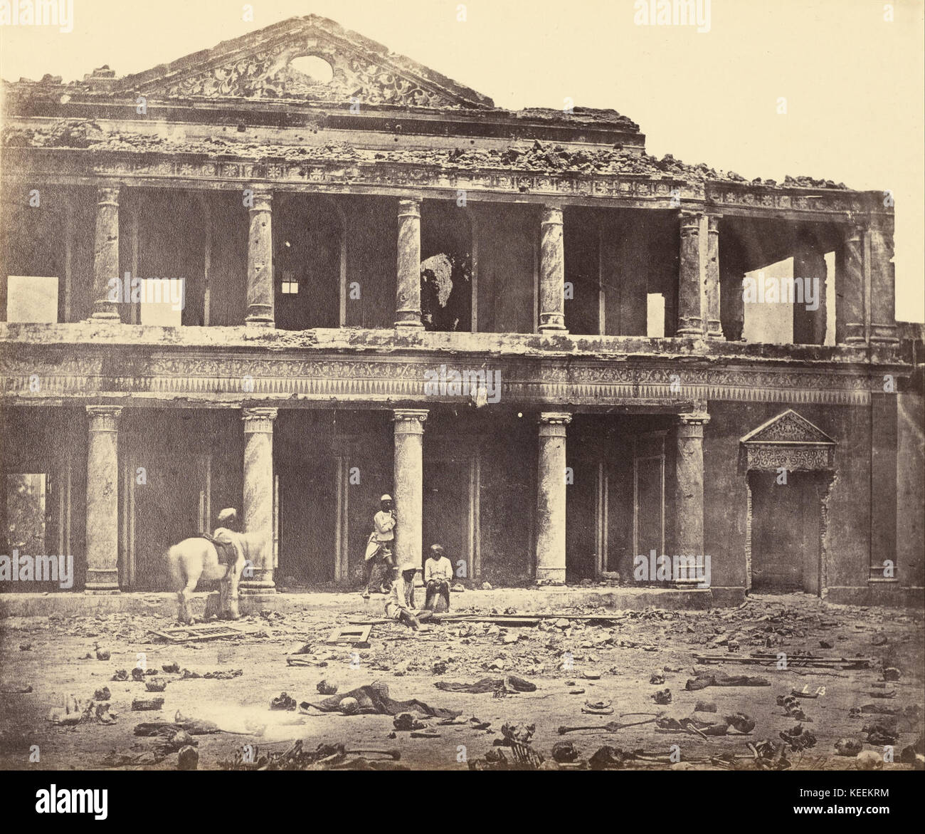 Felice Beato (British, born Italy Interior of Secundra Bagh after the ...
