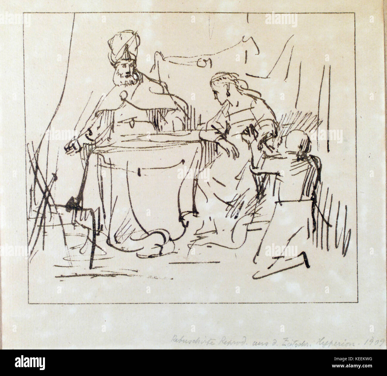 This painting by Jan Victors depicts the biblical scene of Haman before ...