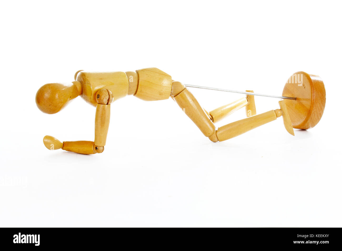 Wooden draw figurine model drawing tool statue Stock Photo - Alamy