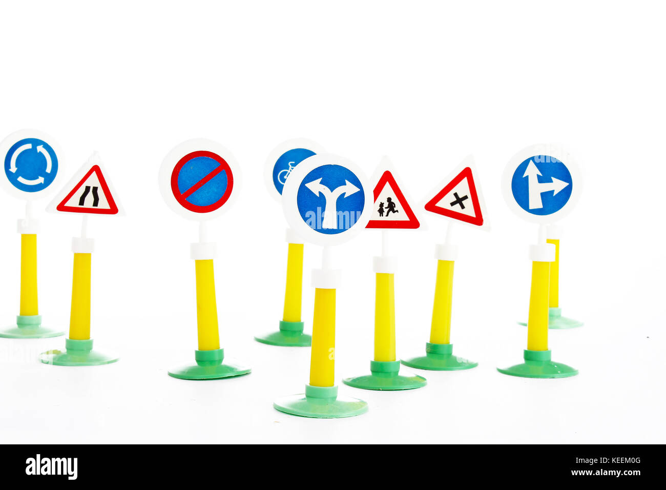 Rail road signs Cut Out Stock Images & Pictures - Alamy